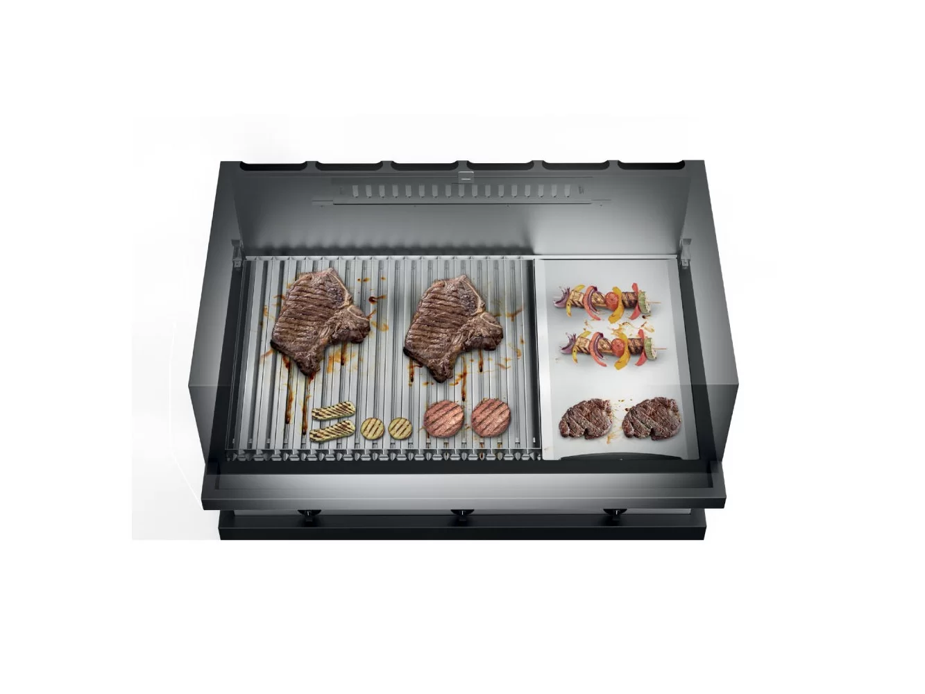Fògher Gas Barbecue with Oven FGA 500 FO with Fixed Tubular Legs